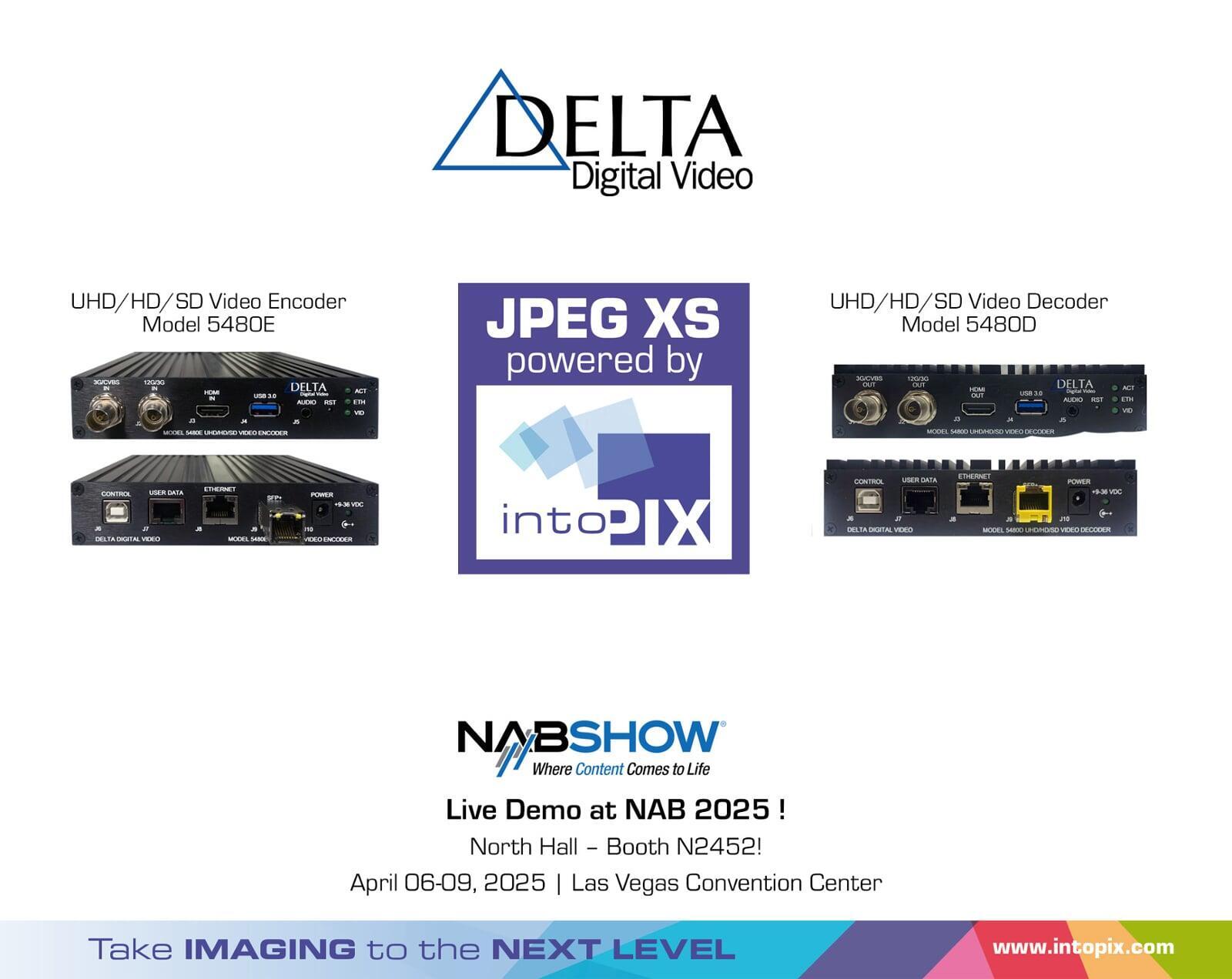 intoPIX JPEG XS Cores Power Delta Digital Video’s IP Video Transmission ...