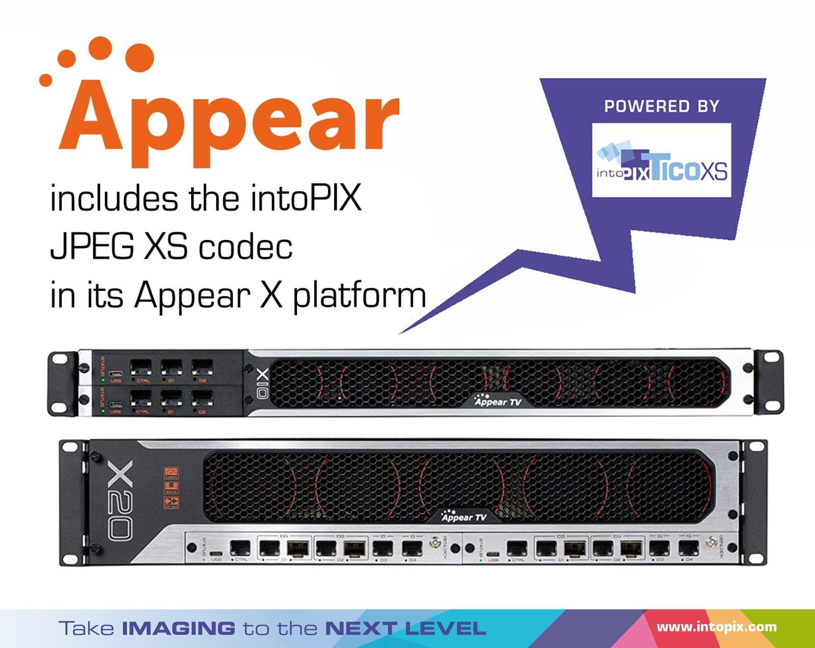Appear TV introduces Zero-latency intoPIX JPEG XS technology in the X ...